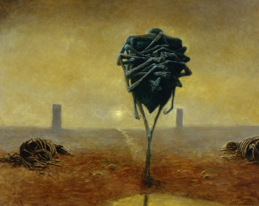Zdzislaw Beksinski Gallery: Paintings of Beksiński from 1974